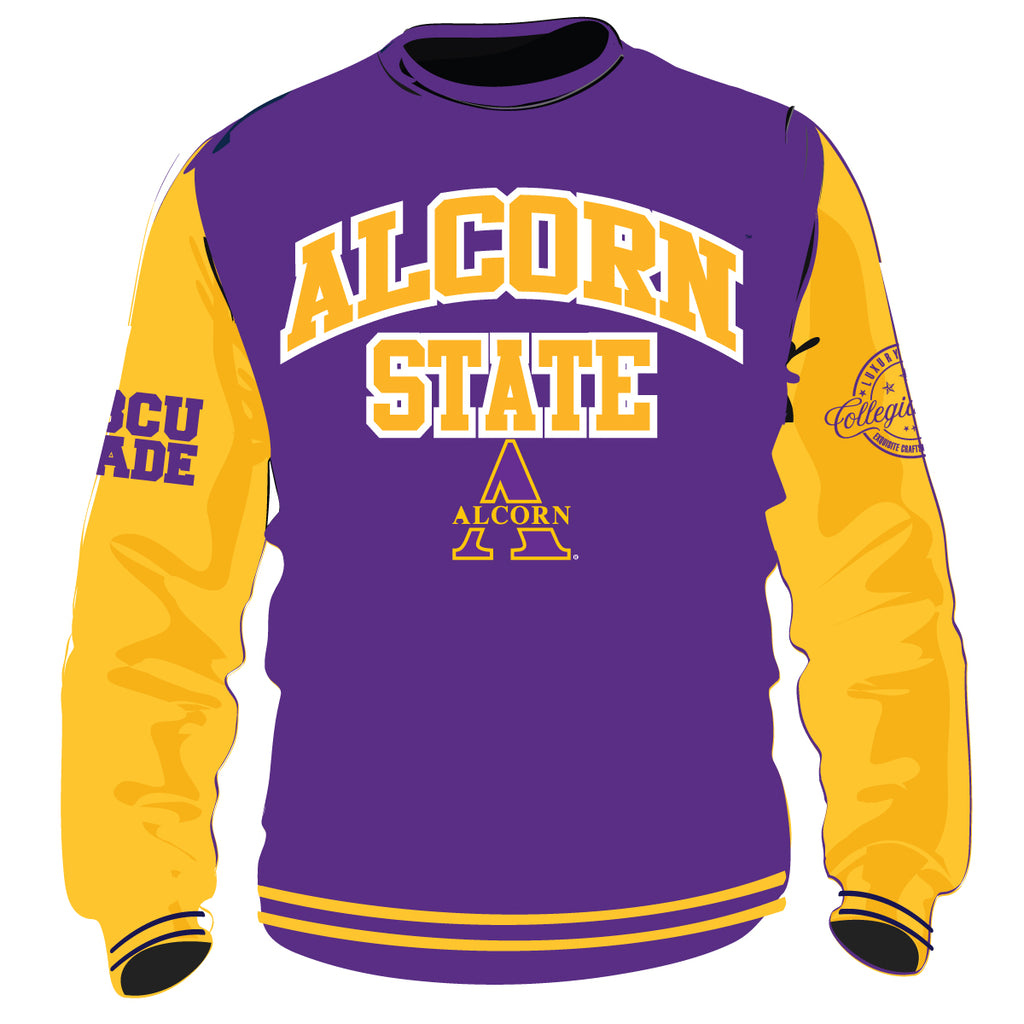 ALCORN STATE | Varsity Chenille Unisex Sweatshirt (a** – collegiateluxe