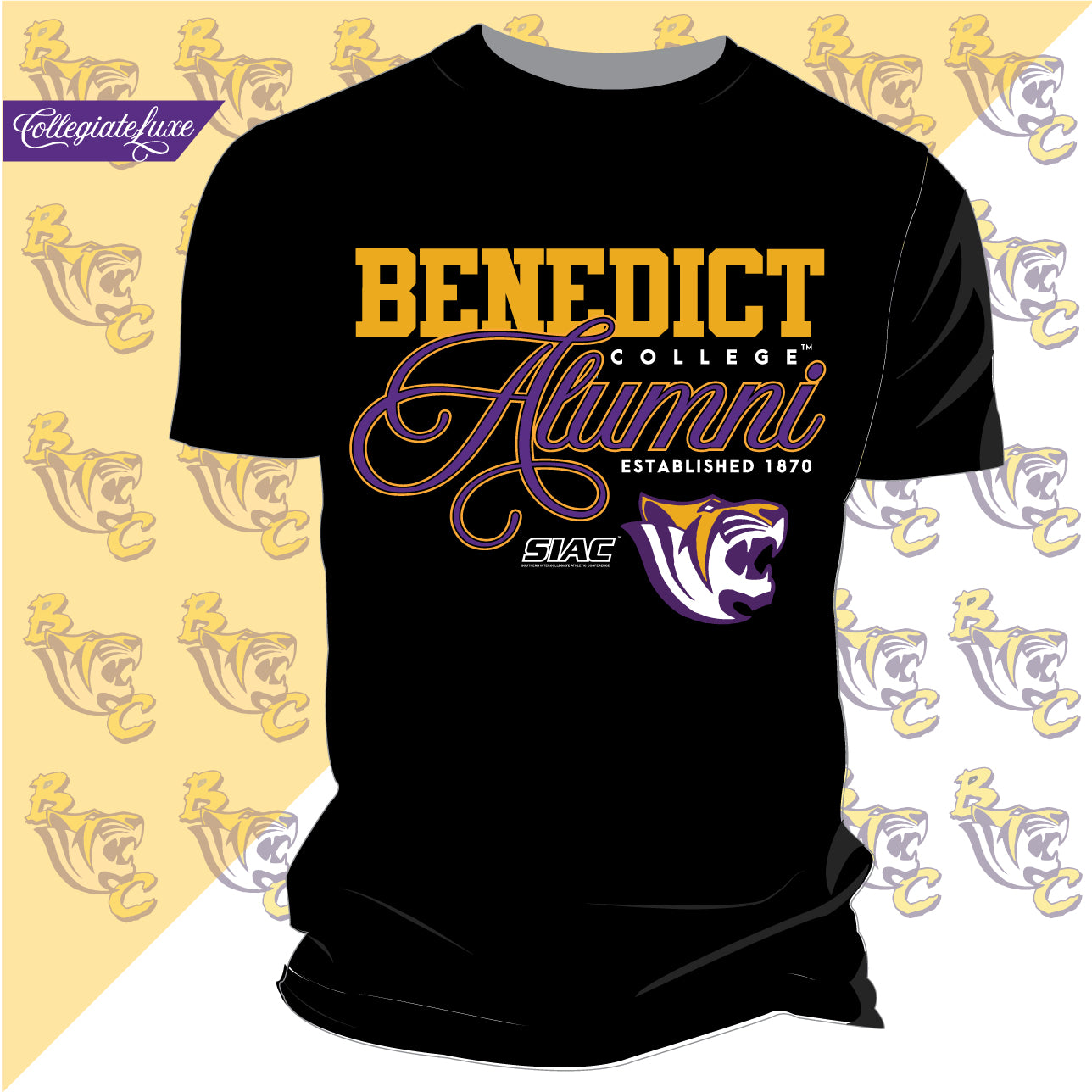 Benedict College | FANCY ALUM | Black Unisex Tees (DK) – collegiateluxe