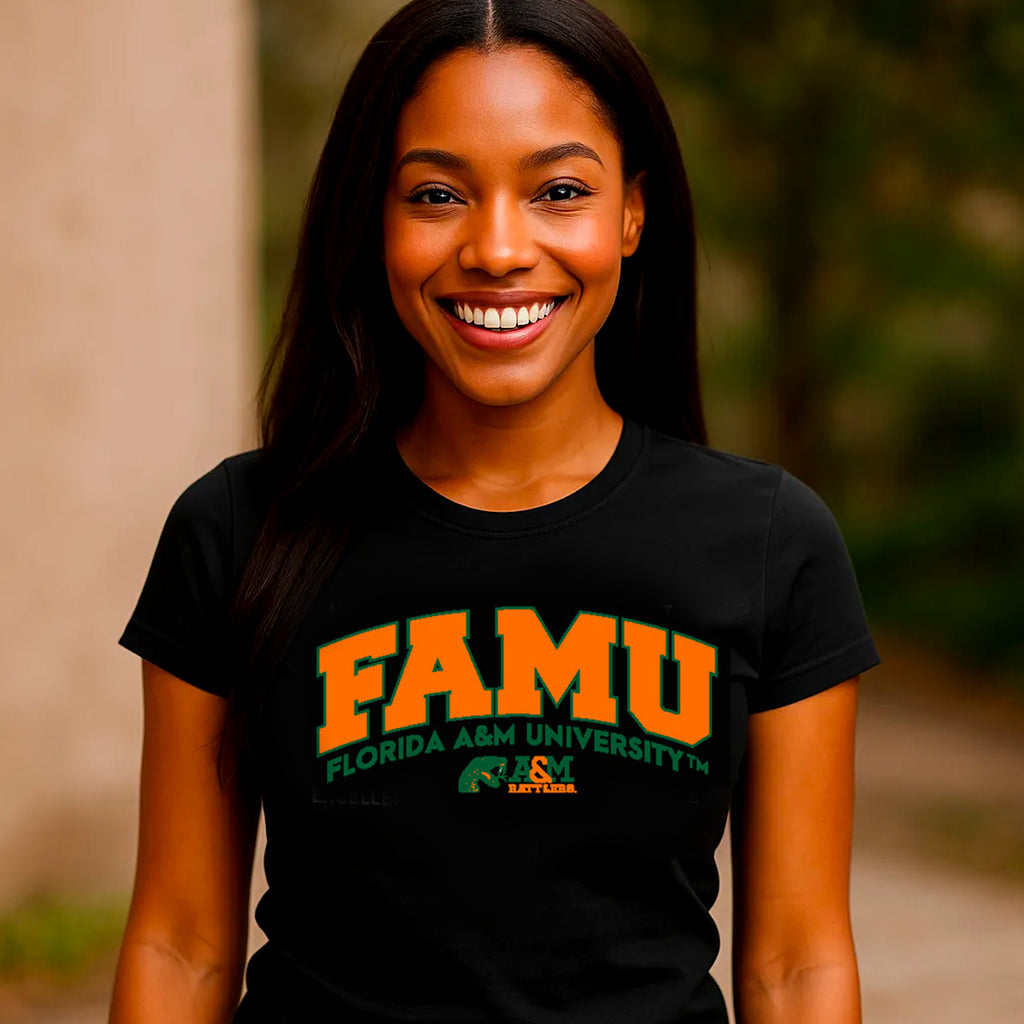 FAMU | Univ. ARCH Black Ladies Tees (**) – collegiateluxe