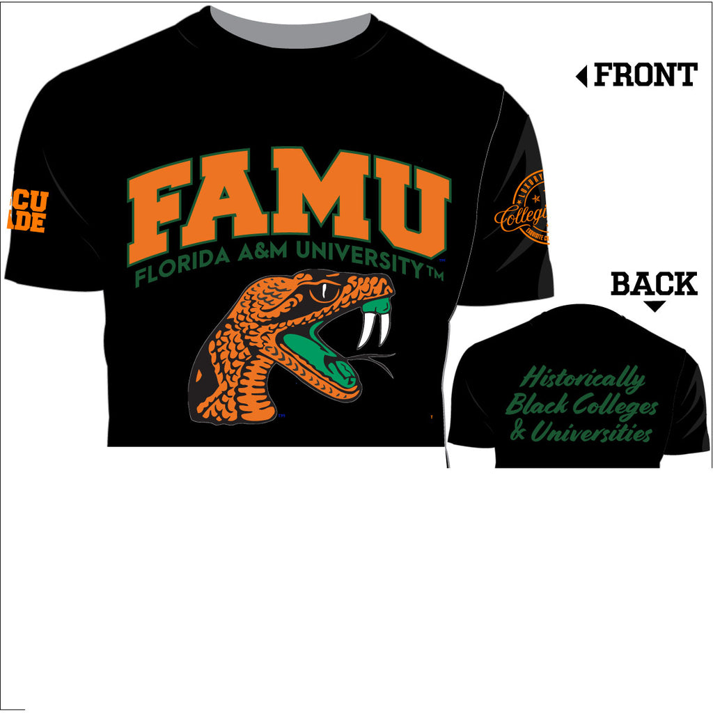 FAMU | Black Chenille Crop Tees (**) – collegiateluxe