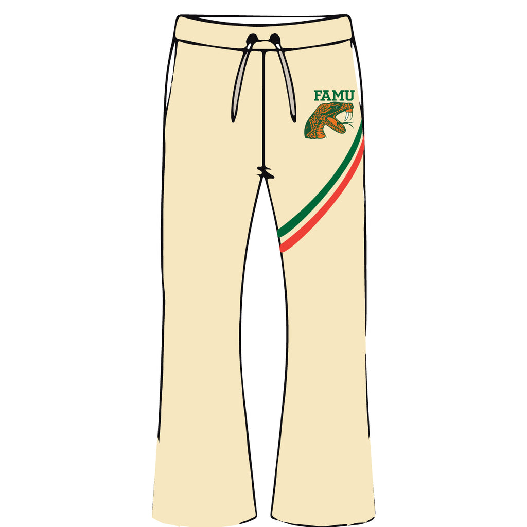 FAMU | Chenille Cream Stripe Pants (a** – collegiateluxe