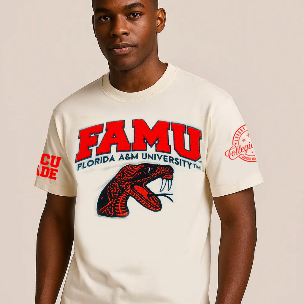 Pre Order (Ship MAY 20) FAMU | Arch Cream Chenille Tees ...