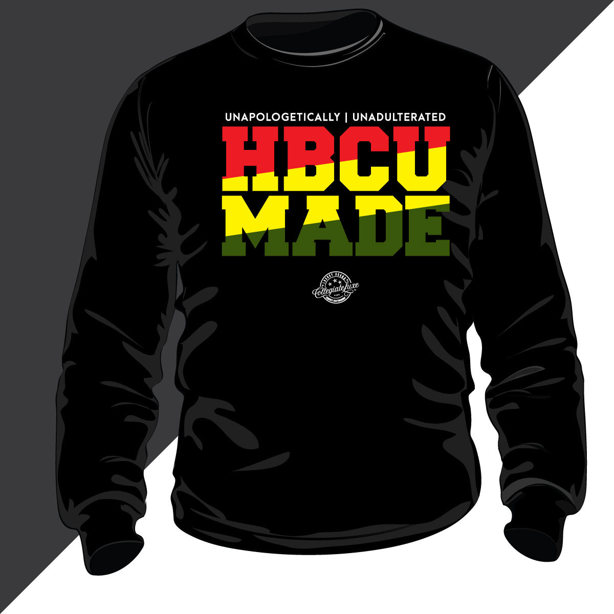 Hbcu Made Chenille Black Unisex Sweatshirt J Collegiateluxe