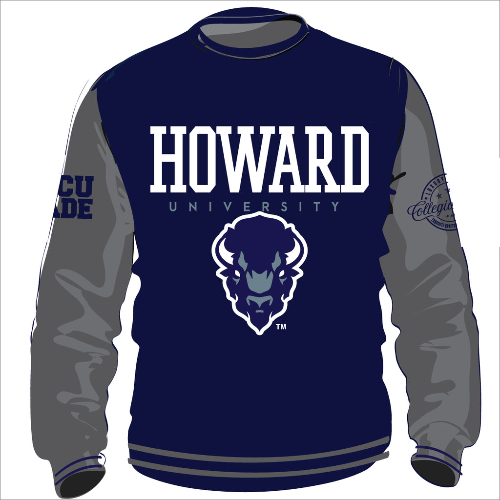 Howard University VARSITY SWEATSHIRTS Chenille Embroidery | Unisex Fit ...