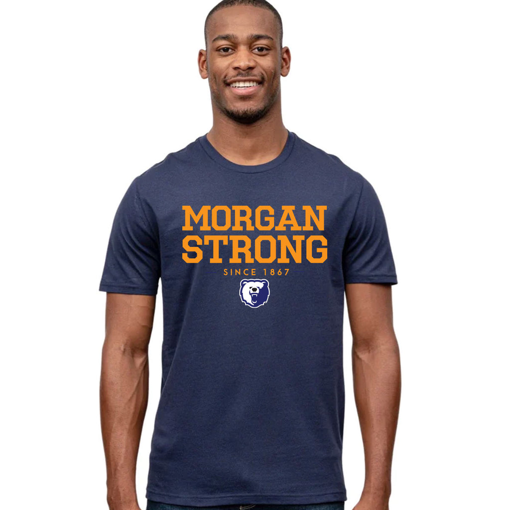 Morgan State |STRONG Navy Unisex Tees (**) – collegiateluxe