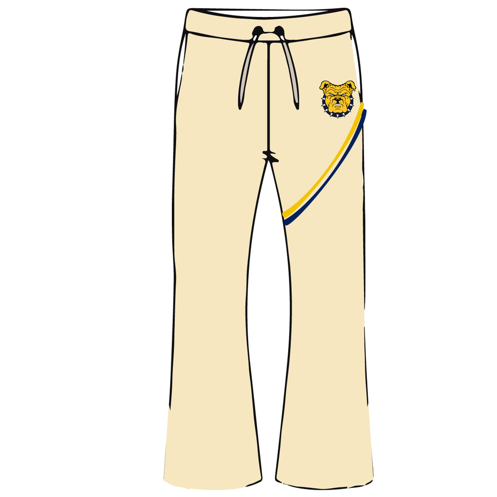 NC A&T SU | AGGIES CREAM Chenille Flare Pants (**) – collegiateluxe