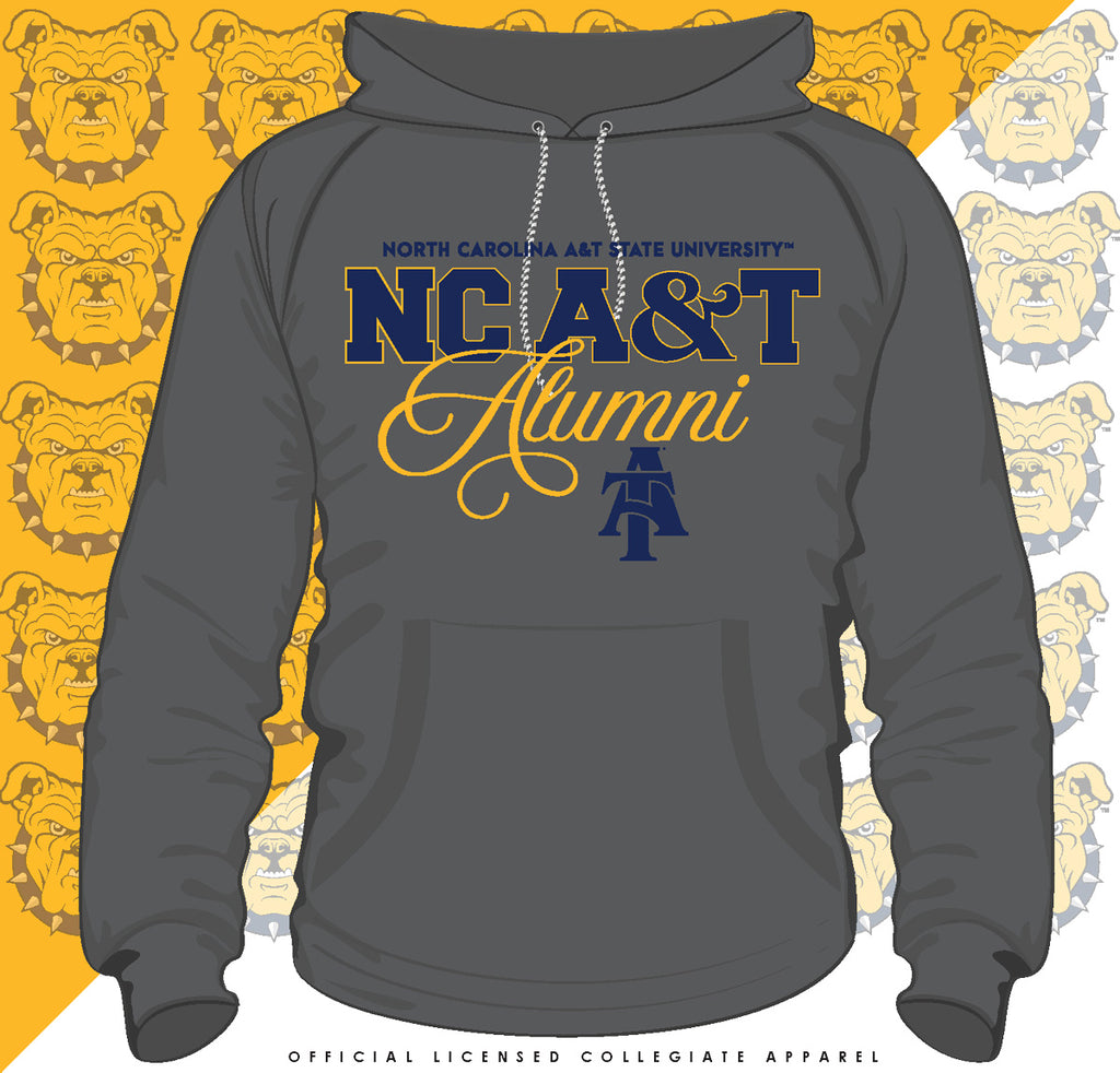 NC A&T SU | Fancy Alumni GRAY Hoodies Unisex (**) – collegiateluxe