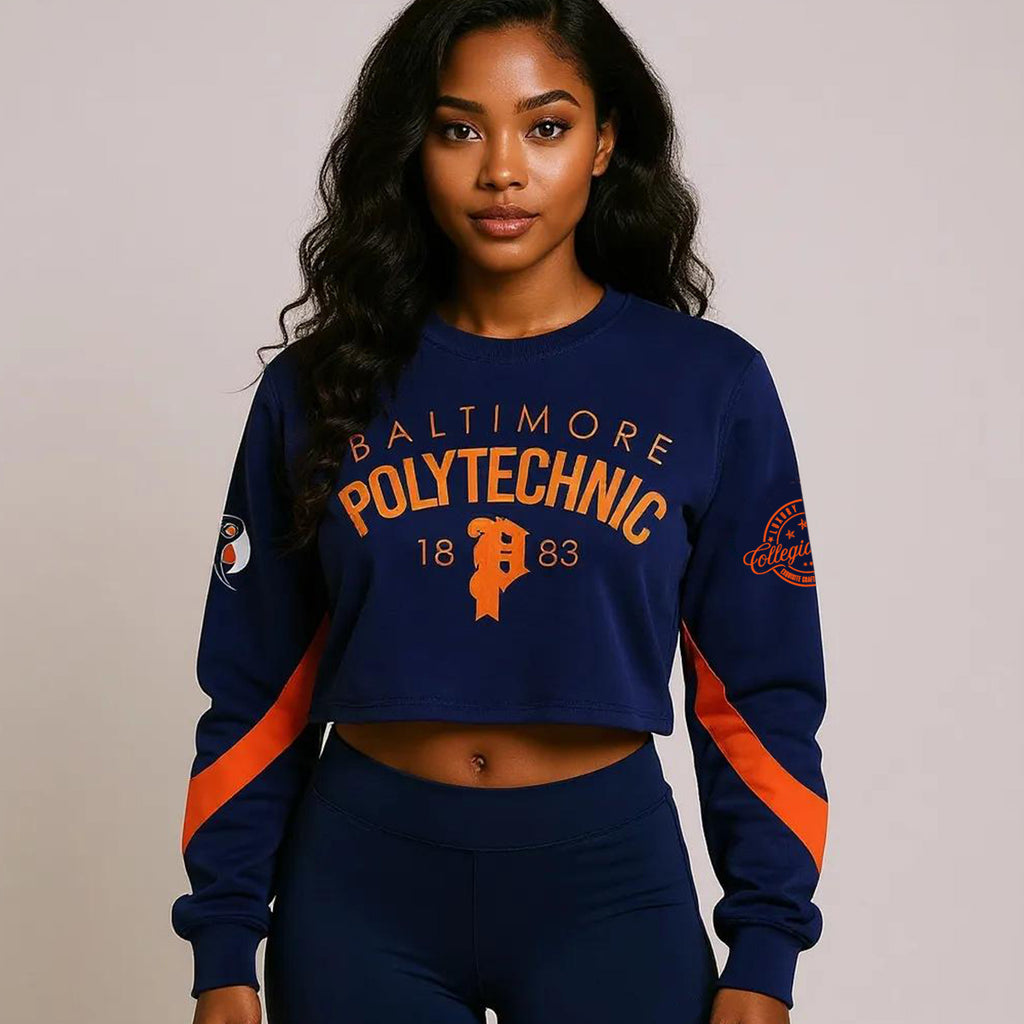 Baltimore Polytechnic Institute | FLEX Stripe Crop (a** – collegiateluxe