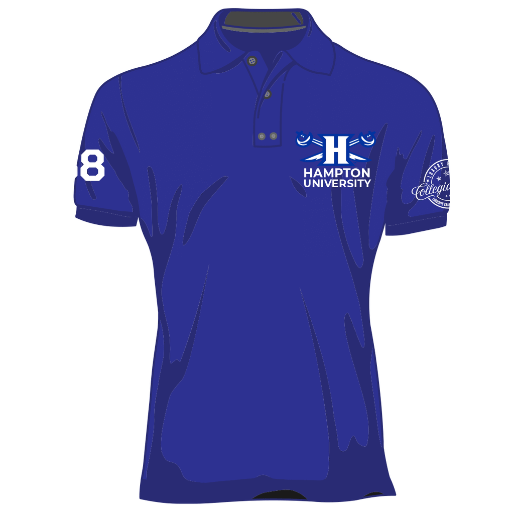 HAMPTON U | The Iconic Royal Polo Shirt (a** – collegiateluxe