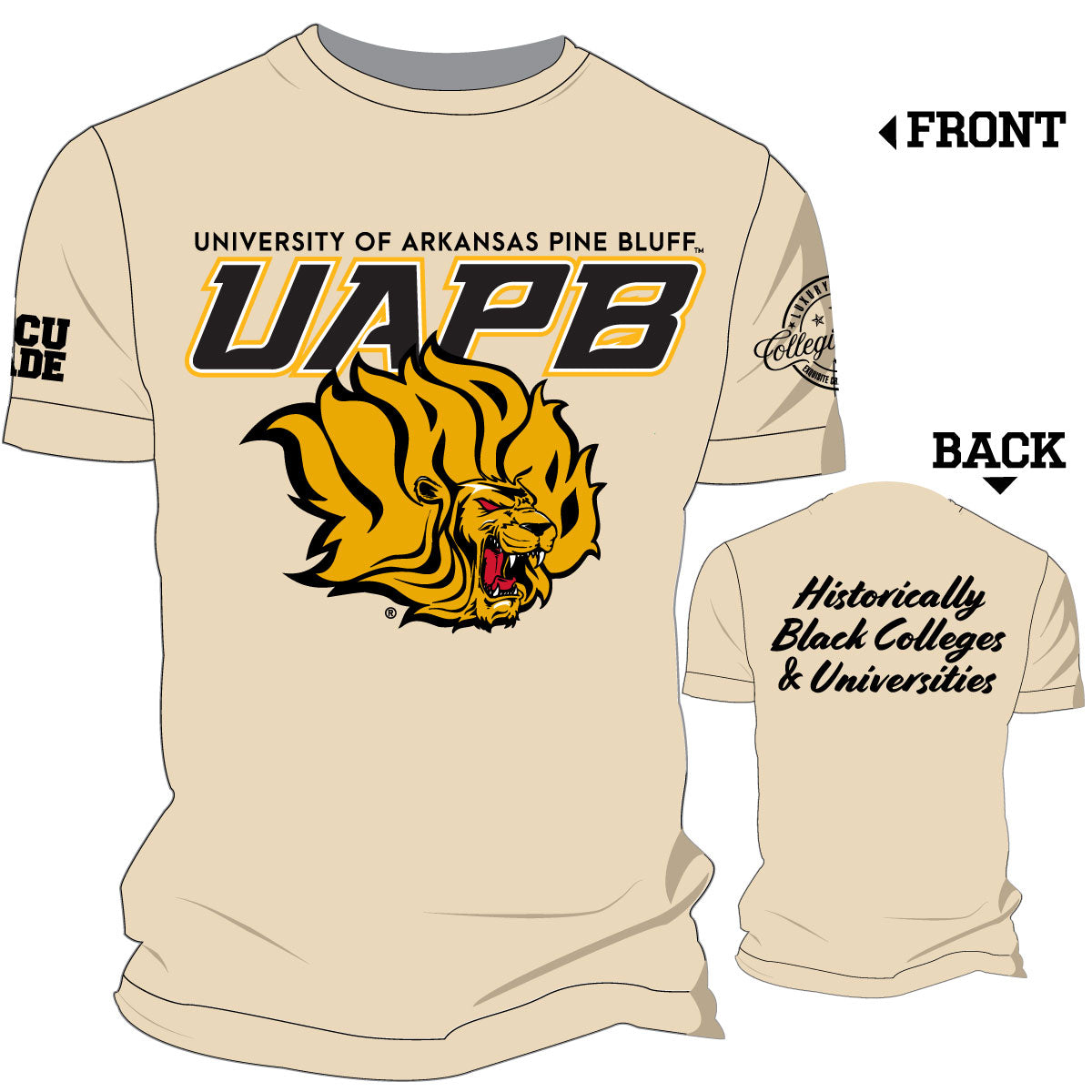 UAPB LOGO Chenille EMBROIDERY UNISEX TEES – collegiateluxe
