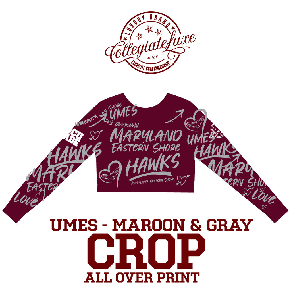 Maryland Eastern Shore | UMES Crop All Over Print – collegiateluxe