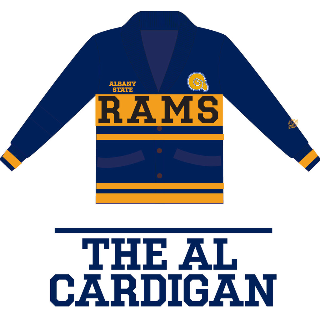 ALBANY STATE | THE AL Cardigan COLOR -Dark Royal – collegiateluxe