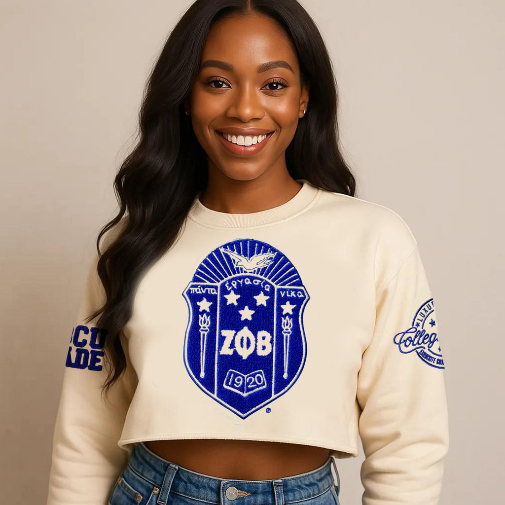 ZETA | CREAM Chenille Crop Top (Ln **) – collegiateluxe