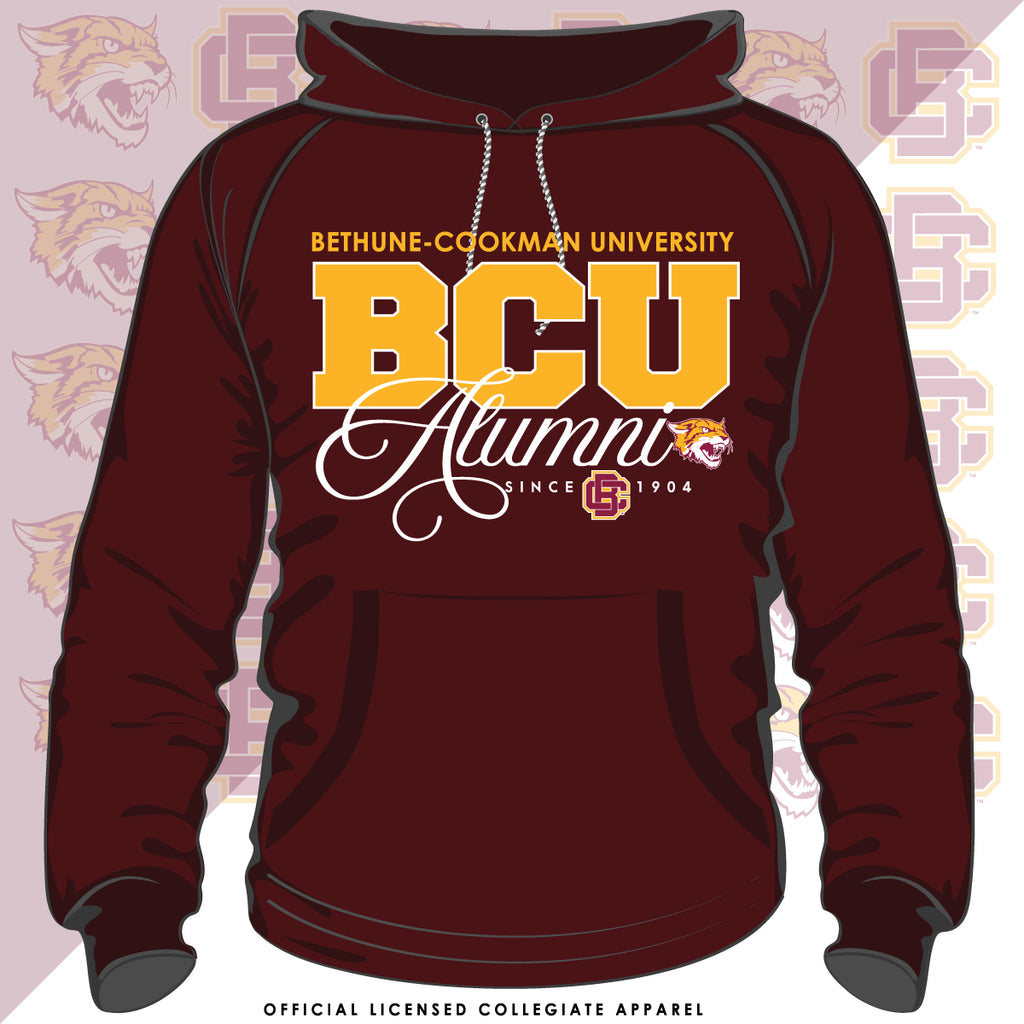 Bethune-Cookman | FANCY ALUMNI Maroon Unisex Hoodies (**) – collegiateluxe