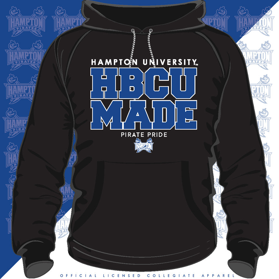 Hampton U | HBCU MADE Black Unisex Hoodie (**) – collegiateluxe