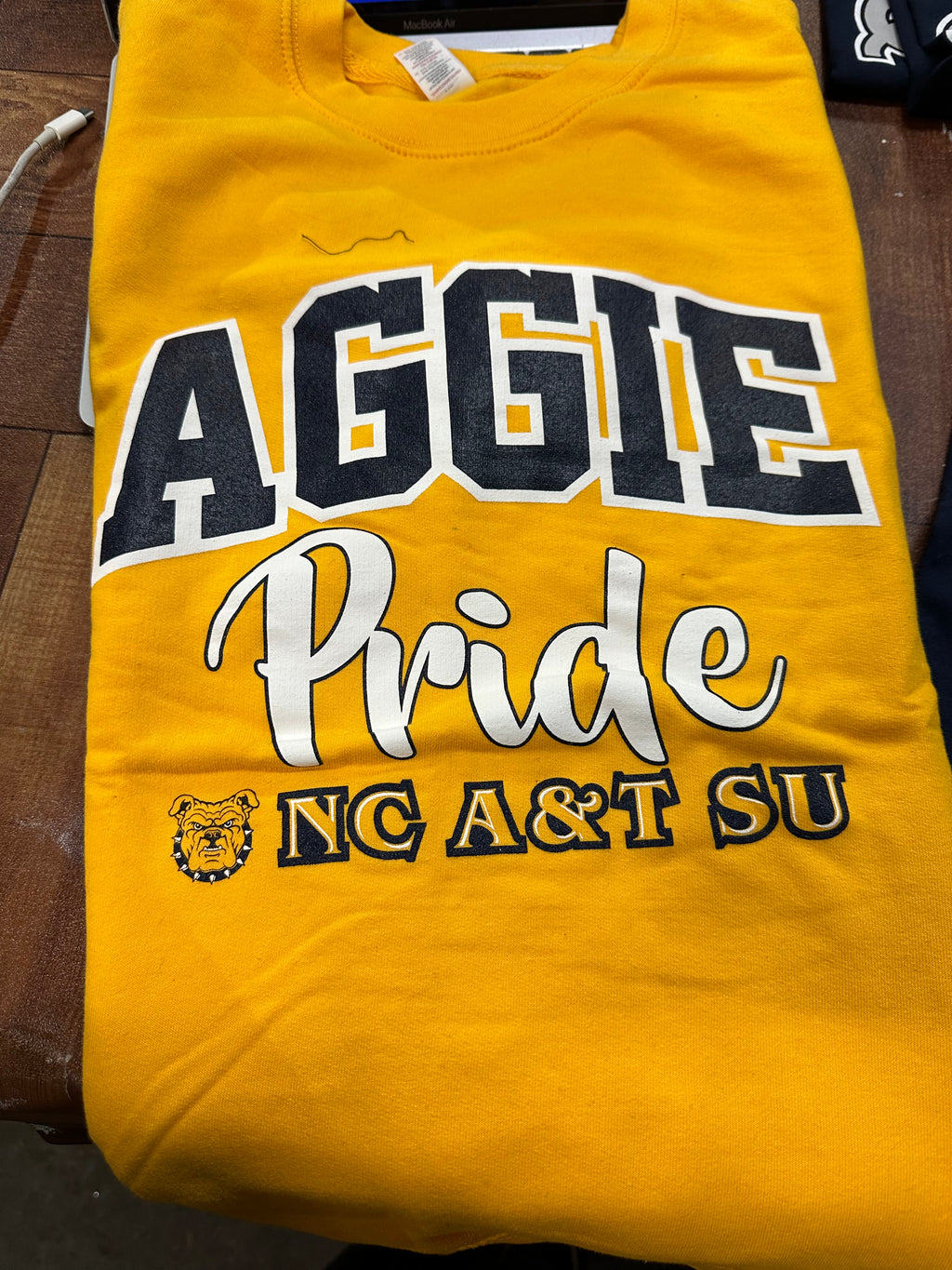 NC A&T SU | PRIDE ARCH GOLD Unisex Sweatshirt (**) – collegiateluxe