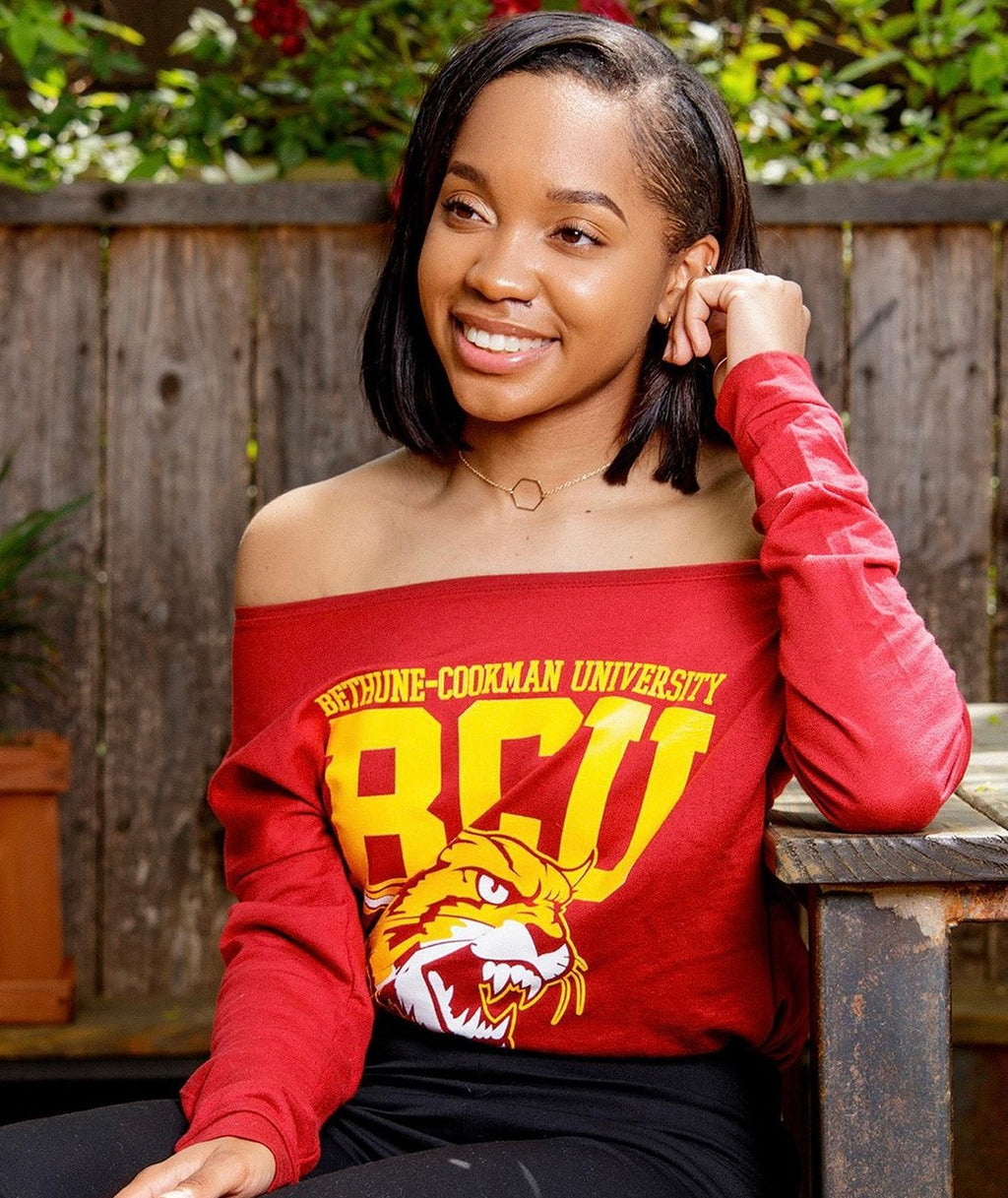 Bethune-Cookman | CARDINALS Maroon Ladies Off the Shoulders ...