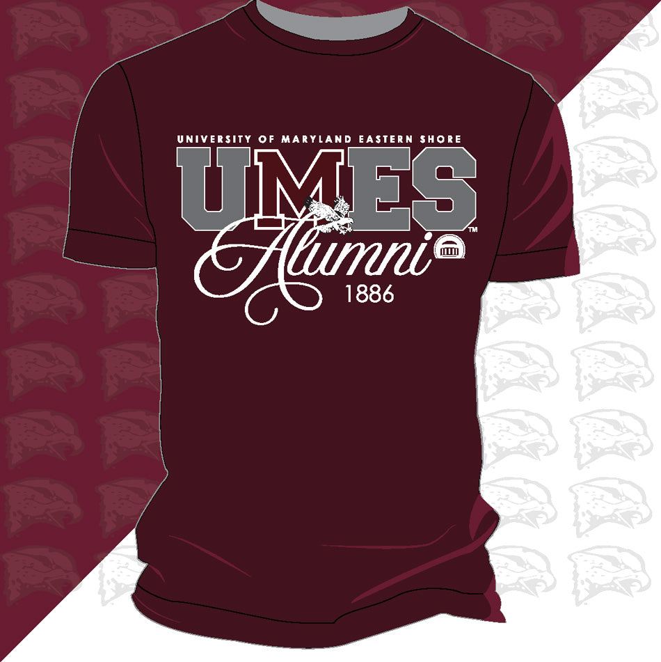 Maryland Eastern Shore | UMES | FANCY ALUMNI Maroon Unisex Tees ...