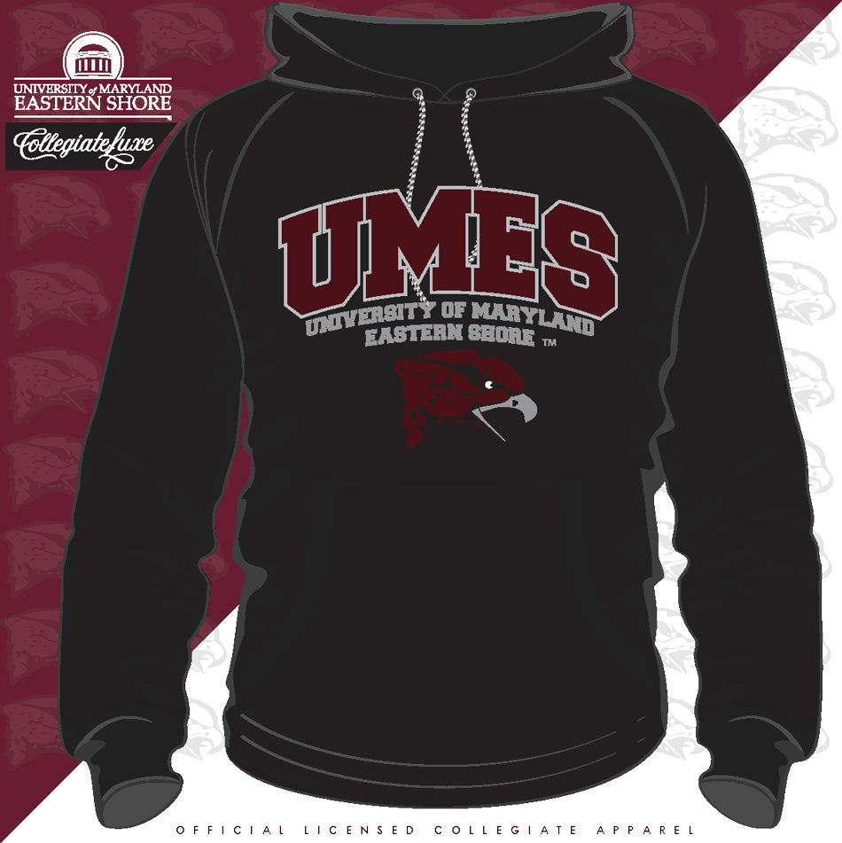 Maryland Eastern Shore | UMES | ARCH LOGO Black Unisex Hoodie ...