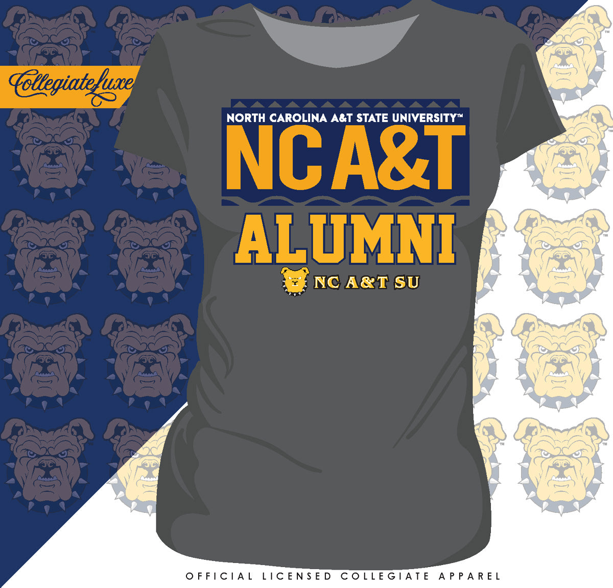 NC A&T AGGIES | 90's Alumni Ladies Tees (DK'N) – collegiateluxe