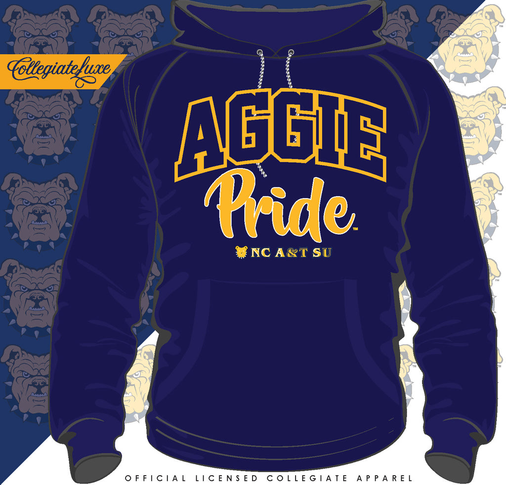 NC A&T SU | PRIDE ARCH Unisex Hoodies (**) – collegiateluxe