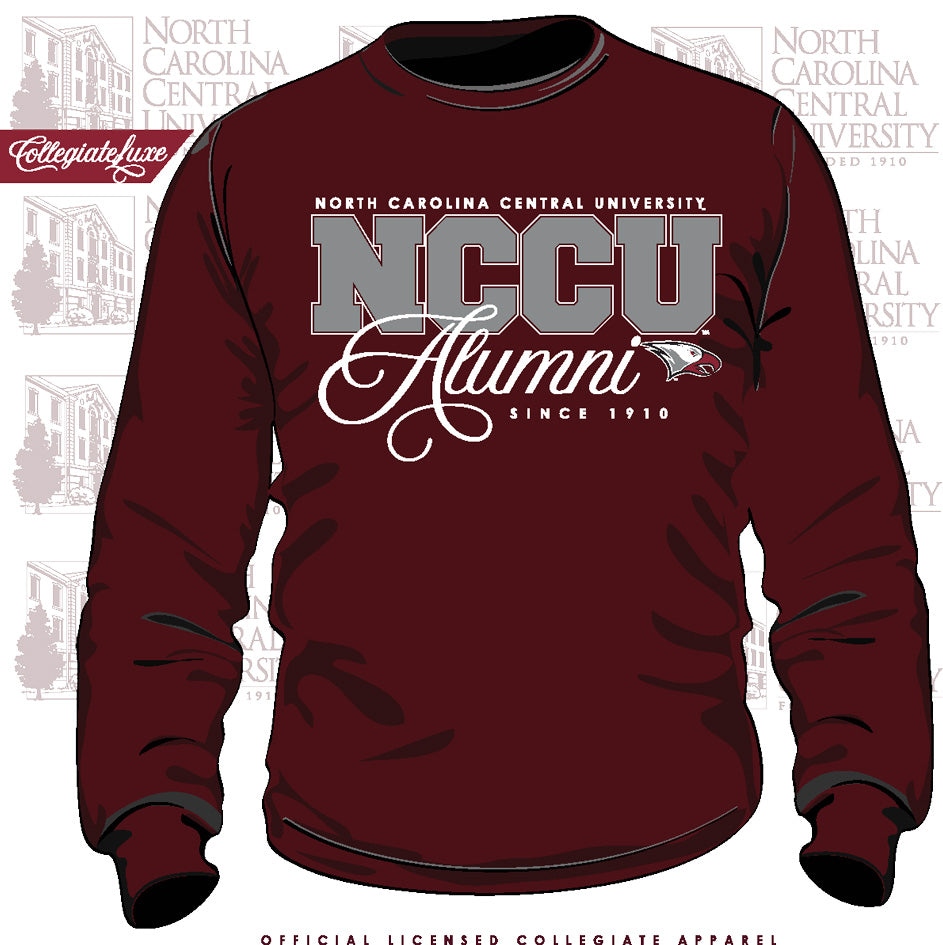 NCCU | FANCY ALUMNI Maroon Unisex Sweatshirt (Z) – collegiateluxe