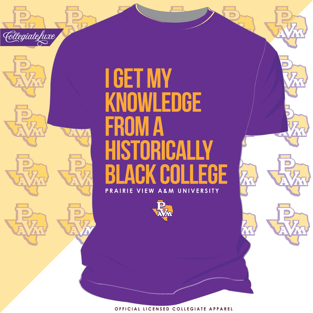 PVAMU | Knowledge PURPLE Unisex Tees (**) – collegiateluxe