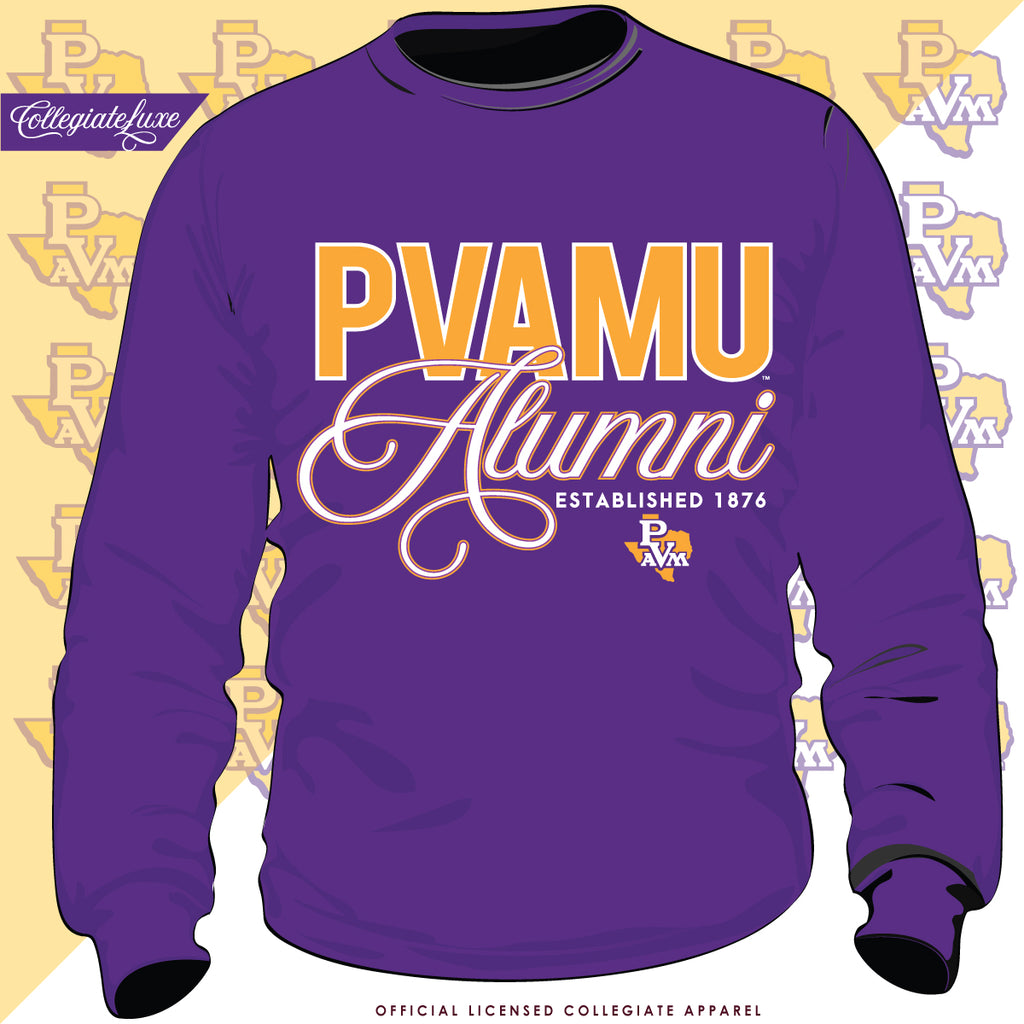 PVAMU | Fancy Alumni PURPLE Unisex Sweatshirt (**) – collegiateluxe