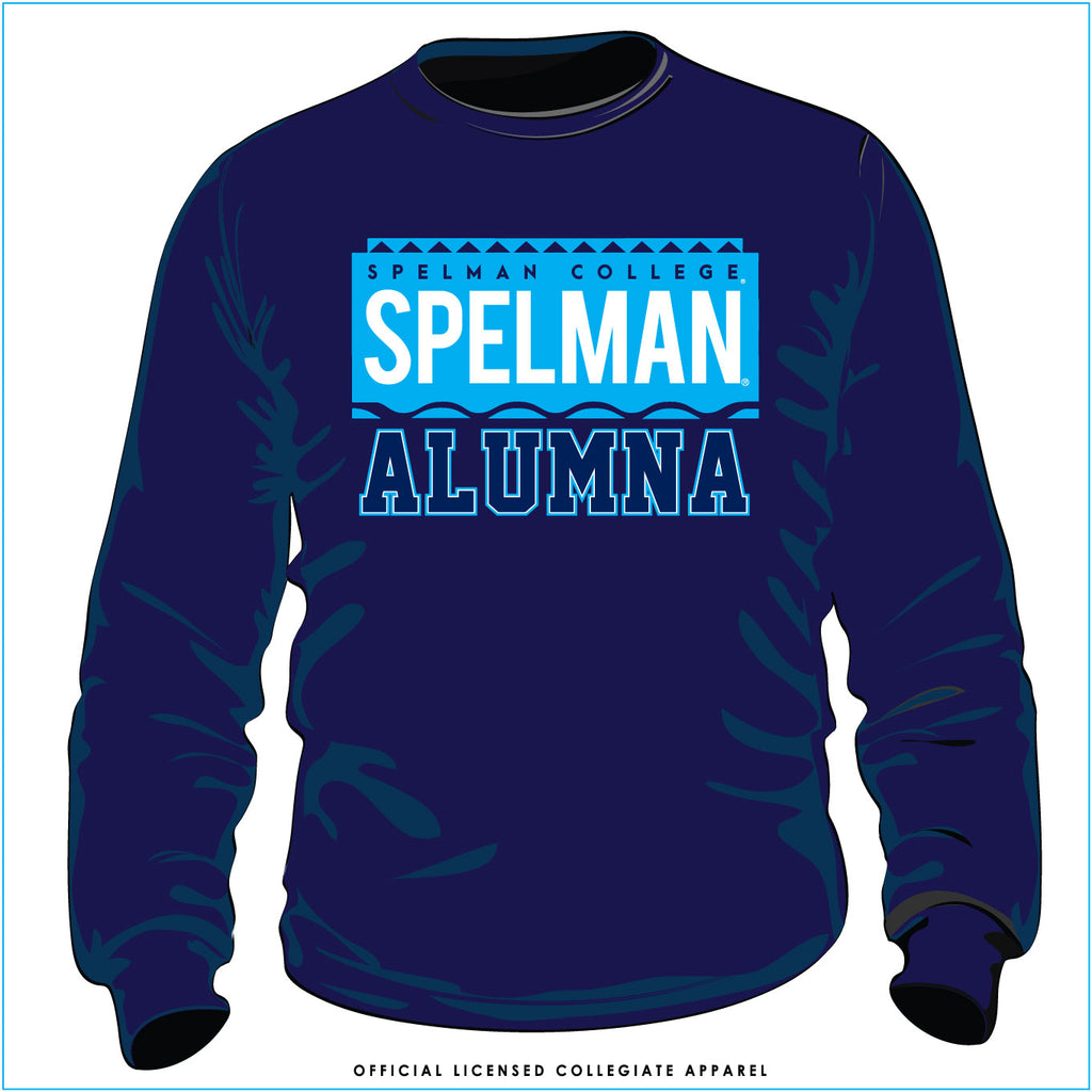Spelman | 90s ALUMNA Navy Unisex Sweatshirt -Z- – collegiateluxe
