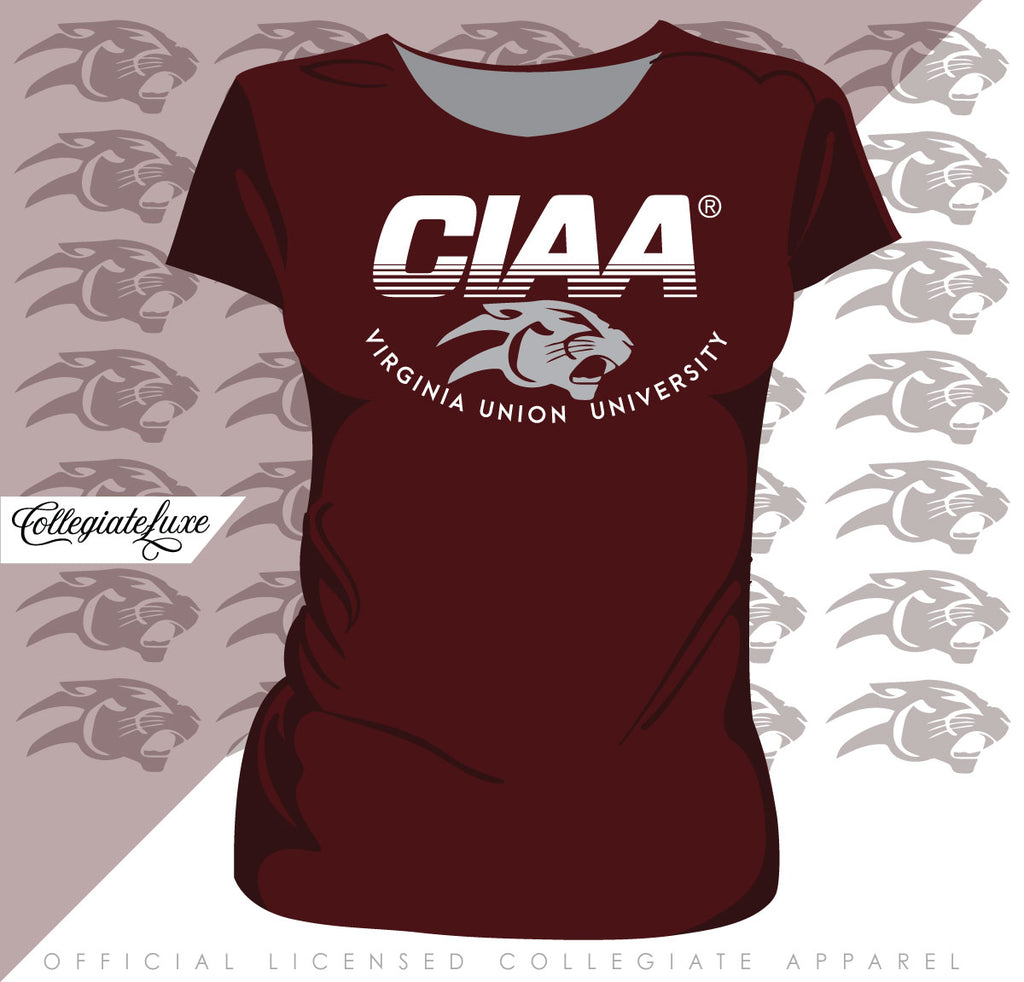 VUU | CIAA LOGO Maroon Ladies Tees – collegiateluxe
