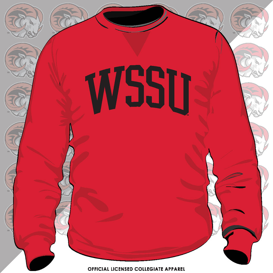 WSSU | Univ. Arch RED W/Black Unisex Sweatshirt (**) – collegiateluxe