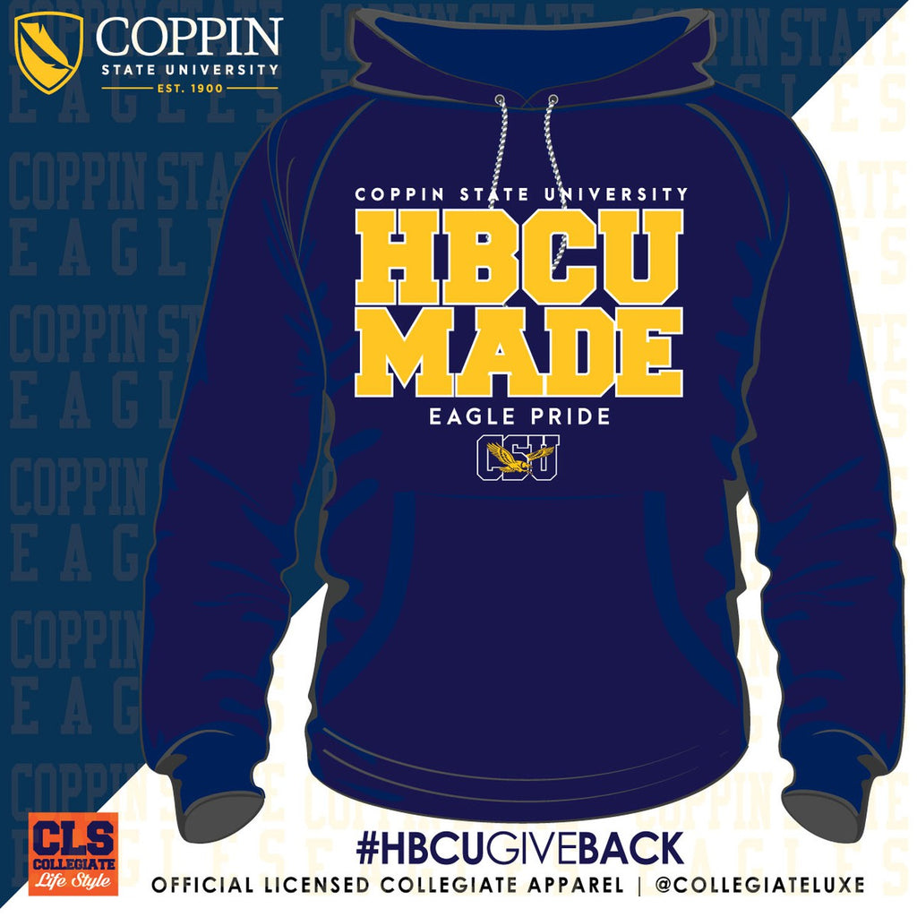 Coppin St. | HBCU MADE Navy Unisex Hoodie (**) – collegiateluxe
