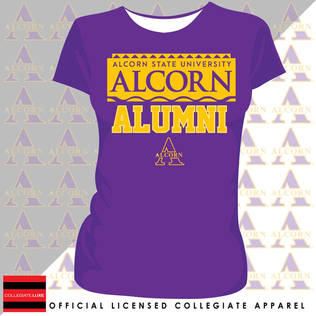 ALCORN STATE | 90s ALUMNI Purple Ladies Tees (**) – collegiateluxe