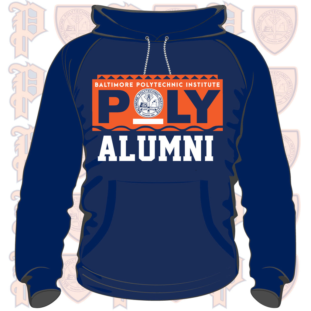 Baltimore Polytechnic Institute | 90s ALUMNI Navy Unisex Hoodie ...